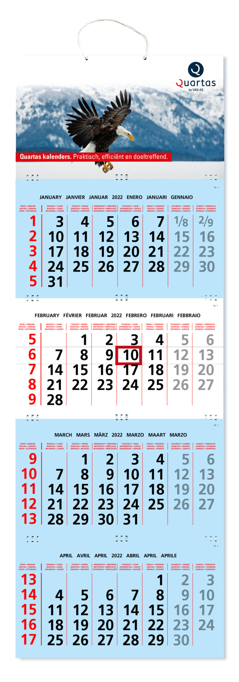 4-month calendars - Quartas EN